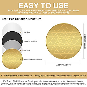 Only Jane 8PCs Protection Cell Phone Sticker, 5G New Phone Protector, 360 Round Block Electromagnetic Waves for Mobile, Computer, Radio, Laptop, Tablet PC, WiFi Router, TV, All E-Devices!