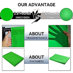 10x10 Ft Green Screen Background for Photography, Soft Pure Chromokey Backdrop Greenscreen Background Sheet for Zoom, Cotton Fabric with 8 Clips for Photography Studio Video Games