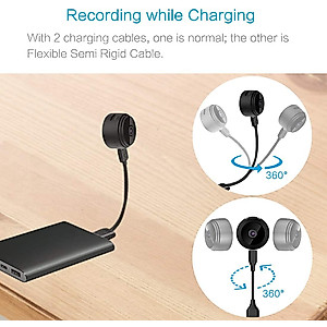 MDGLSYEE SHPTDJTIC Wireless Security Camera Mini Camera Outdoor/Indoor with Audio, Home Surveillance Camera, 1080P IP HD Build-in Battery 350mah，Infrared Night Vision, HDWIFI（3-Pack）