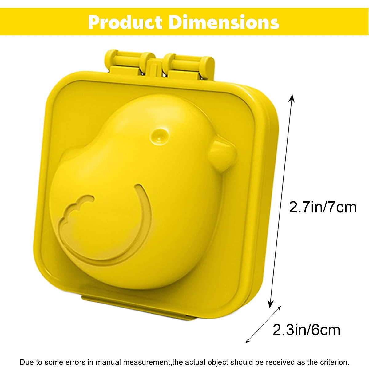 Cute Chicken Egg Mold Boiled Egg Shaper Boiled Egg Mold, Kawaii Egg Tool Chicken Shape, Cute Cartoon Chick Shape Egg Moldfor Children