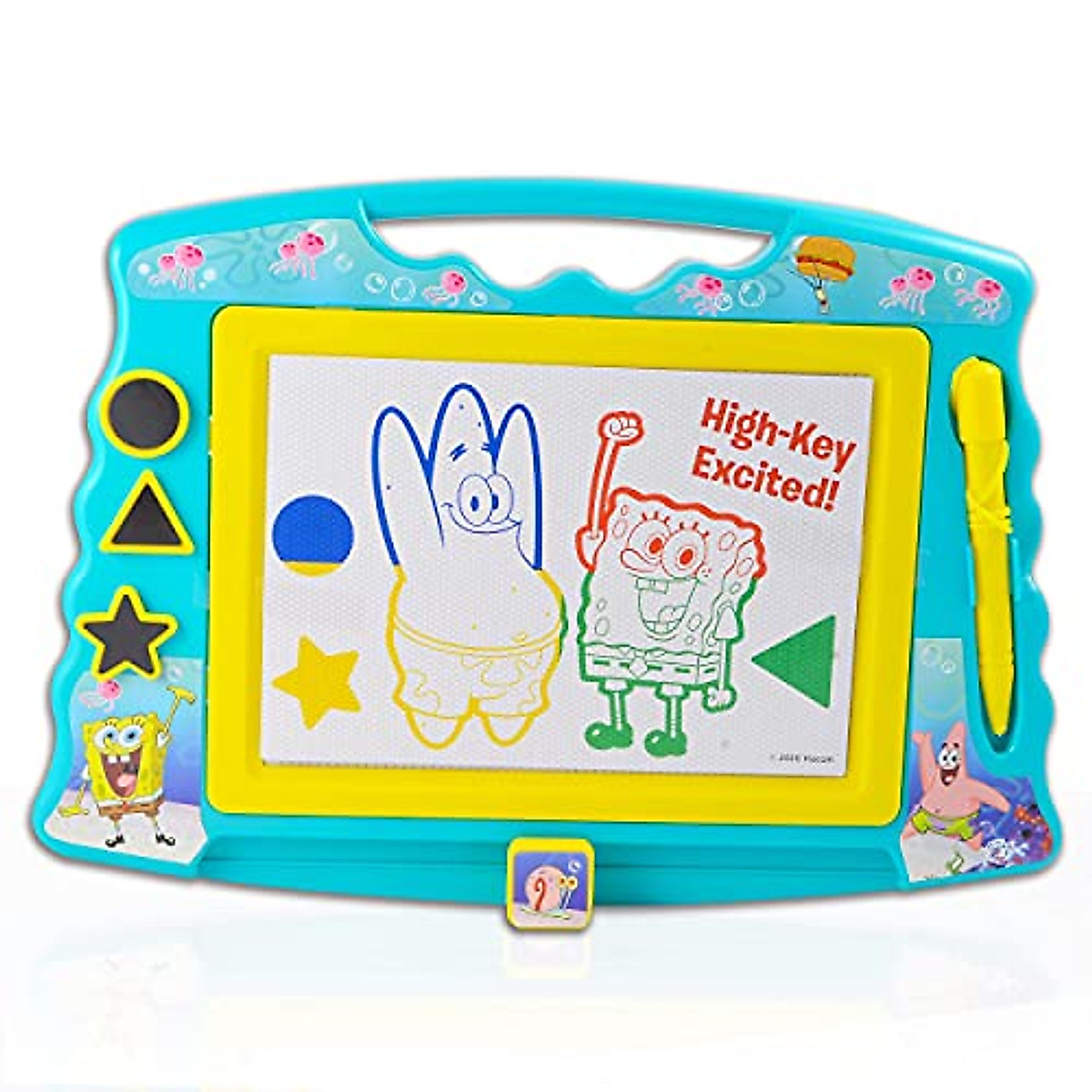 Nick Shop Spongebob Squarepants Magnetic Drawing Board Bundle ~ Spongebob Toys for Boys and Girls | Bikini Bottom Drawing Pad with Stickers (Spongebob Party Favors).