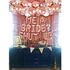 LaVenty Me A Bride? Shut Up! Banner Balloons Bachelorette Party Decorations Funny Bridal Shower Party Bachelorette Party Decorations