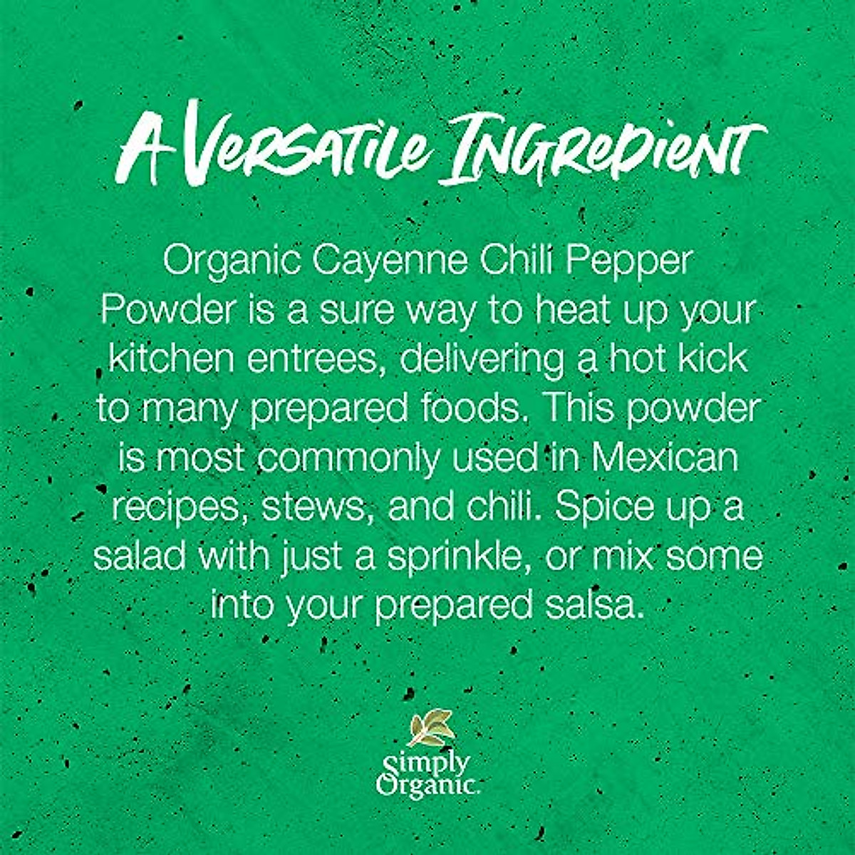 Simply Organic Cayenne Pepper, 2.89 Ounce, Pure, Organic Cayenne Peppers, No GMO's, Kosher Certified