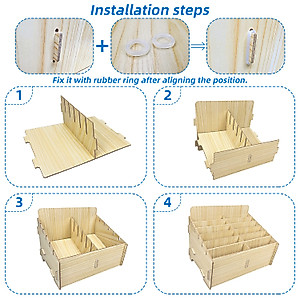 Hejall Wooden Desktop Storage Box Mobile Phone Management Storage Box Creative Desktop Office Meeting Finishing Grid Multi Cell Phone Rack Display (12 grids)