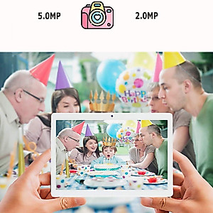 ZONKO 10 inch Tablet, Android 9.0 Pie, Octa-Core Processor, 5G Wi-Fi,10 inch Android Tablets, 32GB Storage, 1920x1200 IPS HD G+G Display, GPS,Metal Body,Silver