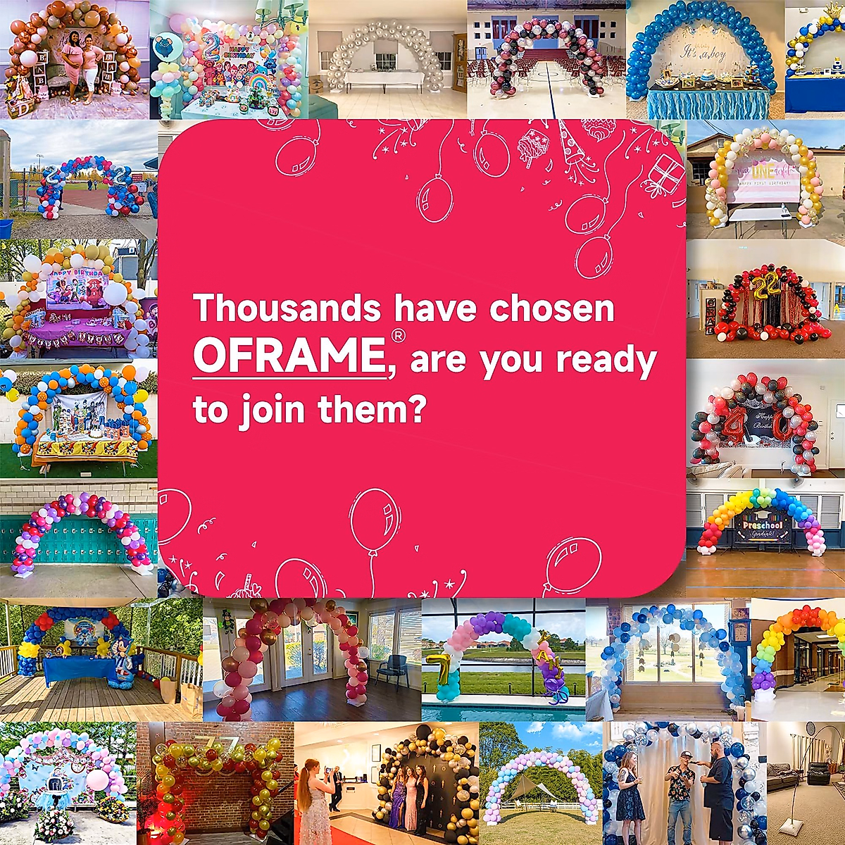 Round Backdrop Stand Circle Backdrop Stand Circle Balloon Arch Frame Kit for Circle Wedding Arch Flower Ring Stand Party Background Decoration…… (9x10FT)