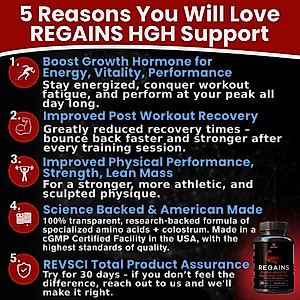 HGH Supplements for Men & Women - Regains Natural Anabolic Muscle Growth Building & Human Growth Hormone for Men, Muscle Builder for Men, Muscle Recovery Post Workout Supplement, 100 Protein Pills