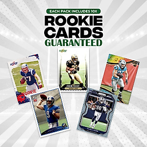 Deluxe Football Card Mystery Box | 100x Official Cards | 10x Hall of Famers | 10x Rookies | 4X Autograph or Relic Cards Guaranteed | by Cosmic Gaming Collections