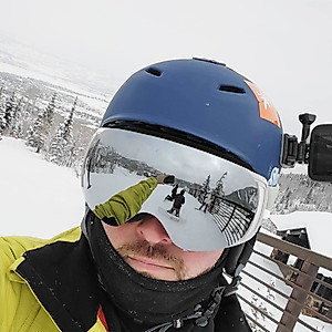 findway Ski Goggles Pro for Women & Men-100% UV 400 Protection-Interchangeable Lens,Anti Fog Over Glasses Snowboard Goggles