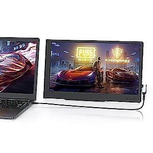 SMISEACOW Laptop Portable Monitor, Kwumsy 11.6'' 1366 * 768 Display,Supports Windows/MAC/Android/Chrome/Linux Systems, Type-C/Mini HDMI Interface, Your Laptop Monitor Extender