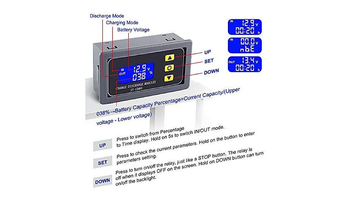 Low Voltage Disconnect Module for 6-60V Batteries | ICStation 20A Control