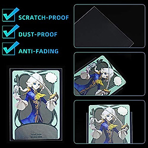 1200 Pieces Clear Inner Sleeves Soft Penny Card Sleeves Fit for Standard Cards Playing Card Sleeves for Trading Protective Cards for Boys Girls Business Sports (2.71 x 3.84 inch)