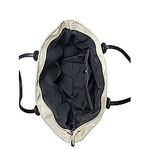 Tote Bag for Women Casual Commuter Handbag Nylon Single Shoulder Bag,Khaki