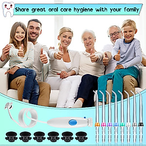 Tondiamo Replacement Hose Compatible with Waterpik Water Flosser Parts Dental Irrigator Handle Oral Hygiene Accessories Oral Irrigator Flossers Replacement Tips Reservoir Tank Valve Rubber Gasket