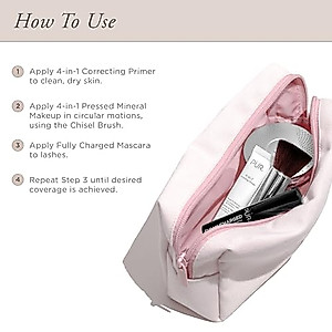 PÜR Beauty Multitasking Essentials Best Sellers Kit, Everyday Look Deluxe Kit, Condition & Moisturize Skin, Cruelty Free, Blush Medium