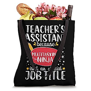 Teacher Assistant Teaching School Ninja Appreciation Gift Tote Bag