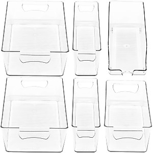 SimpleHouseware Refrigerator Storage Organizer, Assorted Set of 6