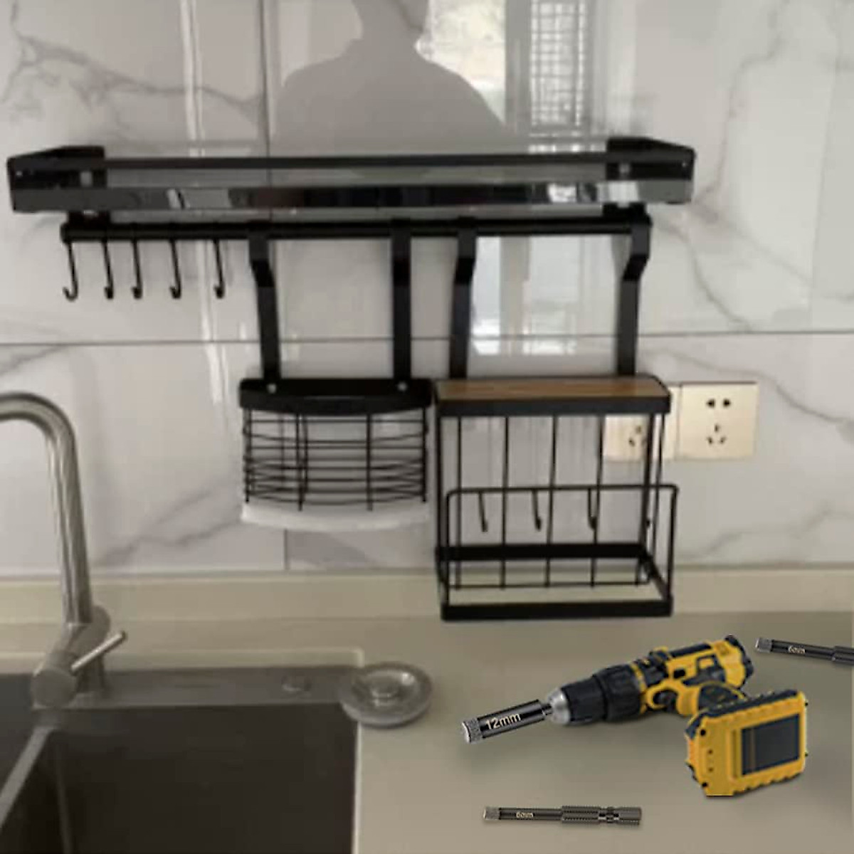 10PCS Dry Diamond Hole Saw 1/4,5/16,3/8,1/2 Tile Drill Bits Ceramic Diamond for Glass Stone Porcelain Tile Marble Granite Hex Shank Glass Drill Bit for Bottles Pots