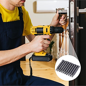 10PCS SQ2 Square Drive Bits 1/4-Inch Shank Long Magnetic Square Head Screwdriver Bit Set 2 Inch/50 mm S2 Steel Square Drill Bits for Repair Furniture, Square Screwdriver Bits