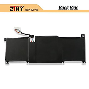 ZTHY BTY-M491 Laptop Battery Replacement for MSI Modern 15 A10M A10M-028DE A10RAS A10RAS-076FR A10RB A10RB-041TW A10RD A11M A11SB A4M A4MW Summit B15 A11M Stealth 15M 11.4V 52.4Wh (White Connector)