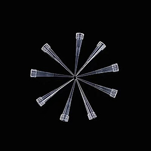 10ul Pipette Tips - Universal Pipette Tips - Racked,RNase/DNase Free & Pyrogen Safe, Clear, 96 Tips/Rack Pk x 10 Racks（960 Tips）