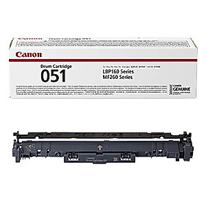 Canon Genuine-Drum, Cartridge 051 Black (2170C001), 1 Pack, for Canon imageCLASS MF269dw, MF267dw, MF264dw, LBP162dw Laser Printers