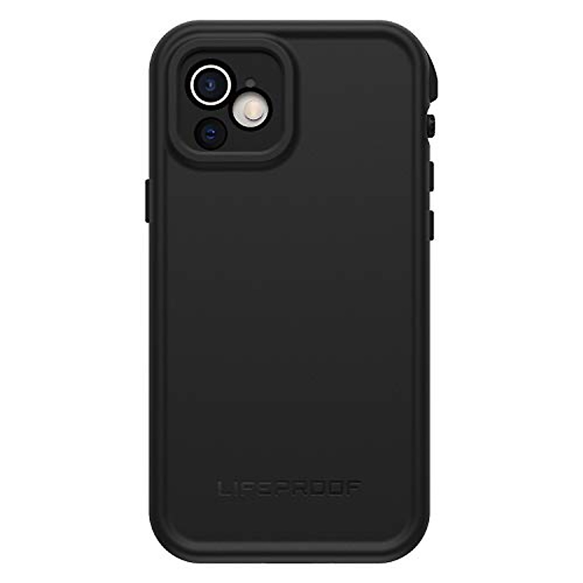 LifeProof Fre Case for iPhone 12, Waterproof (IP68), Shockproof, Dirtproof, Drop Proof to 2 Meters, Sleek and Slim Protective Case with Built in Screen Protector, Black