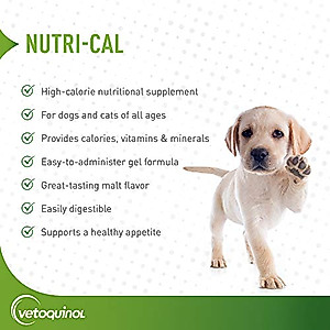 Vetoquinol Nutri-Cal 4.25 Oz - High Calorie Supplement for Cats and Dogs
