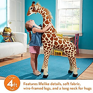 Melissa & Doug Giant Giraffe - Lifelike Stuffed Animal (over 4 feet tall)