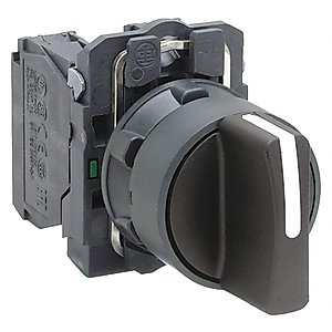 Schneider Electric Non-Illuminated Selector Switch, Size: 22mm, Position: 3, Action: Maintained/Maintained/Maintain