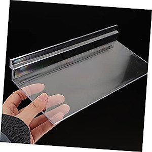 Unomor 6pcs Slot Display -Mounted Shelves Floating Shoe Display Shelves Wall Shelves for Shoes Wall Mounted Shelves Shoe Shelves for Wall Shelf Retail Shelves Transparent Plastic