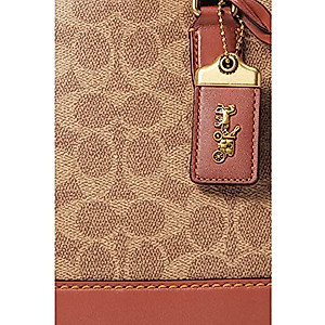 COACH Coated Canvas Signature Revel Bag Tan Rust One Size