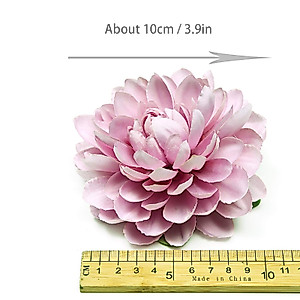 Dreamm 8 Pack Artificial Chrysanthemum Flowers Fake Silk Multicolor Dahlia Flower Head for DIY Wedding Bouquets Centerpieces Arrangements for Home Garden Party Decoration