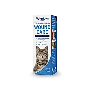 Vetericyn Plus Cat Wound Care Spray | Feline Healing Aid and Skin Repair for Wounds, Sores, and Abrasions, Provides Itch Relief for Cats Irritated Skin. 3 ounces