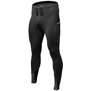 AERO|TECH|DESIGNS | Men's All Day Padded Cycling Tights | Black Accents | Tall Fit | Medium
