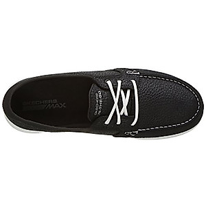 Skechers Performance Women's GO Walk Lite-Eclipse Boat Shoe,black/white,9 M US