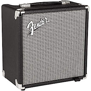 Fender Rumble 15 Bass Combo Amplifier Bundle with Instrument Cable and Austin Bazaar Instructional DVD