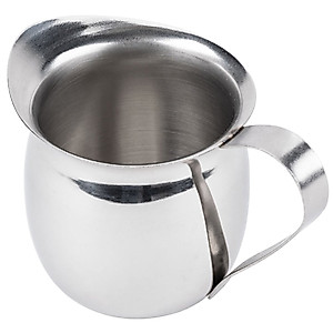 (2 Pack) 5-Ounce Stainless Steel Bell Creamer, 150 ml. Bell-Shaped Serving Cream Pitcher