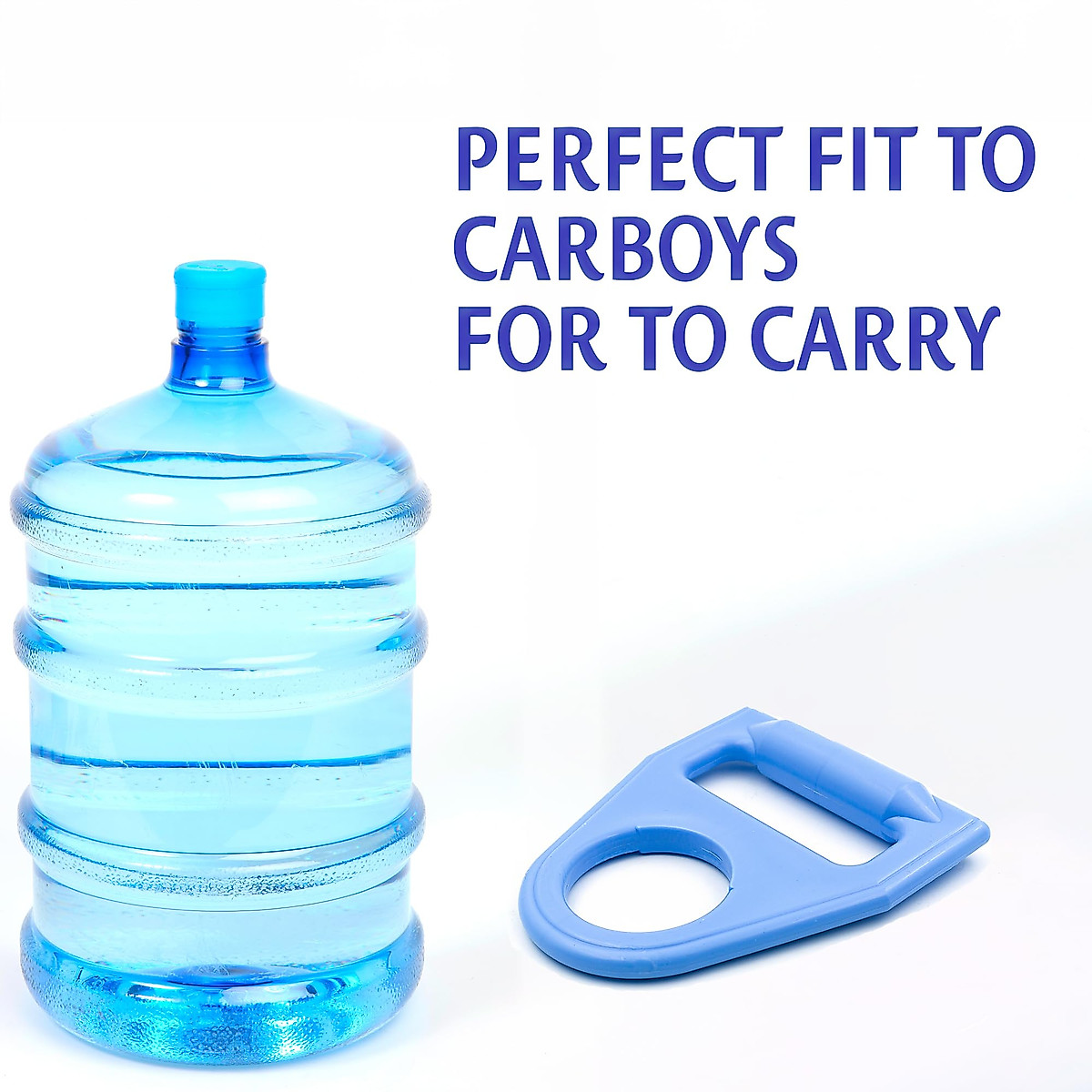 2-PACK | Heavy-Duty 5 Gallon Water Bottle Handle | GLASS Carboy Handle | Drinking Water Bottle Carrier Lift Handle | Water Jug Handle | Anti-Slip Lifter | Non-Slip Holder. ( Watch the Video )