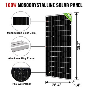 Pumplus MAX 2000CFM Solar Attic Fan All-in-one Kit, Powered by 100W Solar Panel, 14in Hosing Fan for Attic, Barn, Bullpen- DELIVERY IN 2 PARCELS