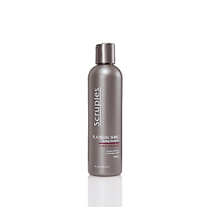 Scruples Platinum Shine Shampoo - Purple Toning Shampoo for Extending and Enhancing Blonde Hair - Cools Down Brassiness, Yellow & Orange Hues - Moisturizing Violet Shampoo for All Hair Types (8.5 oz)
