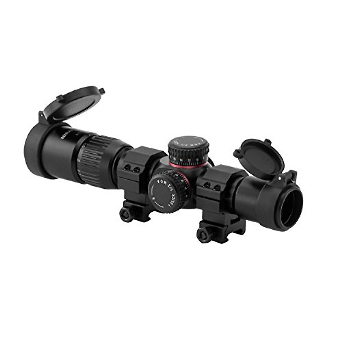 Monstrum G2 1-4x24 First Focal Plane FFP Rifle Scope with Illuminated BDC Reticle | Black