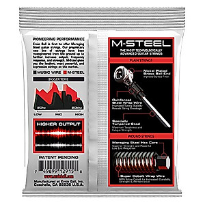 Ernie Ball Skinny Top Heavy Bottom Slinky M-Steel Electric Guitar Strings, 10-52 Gauge (P02915)