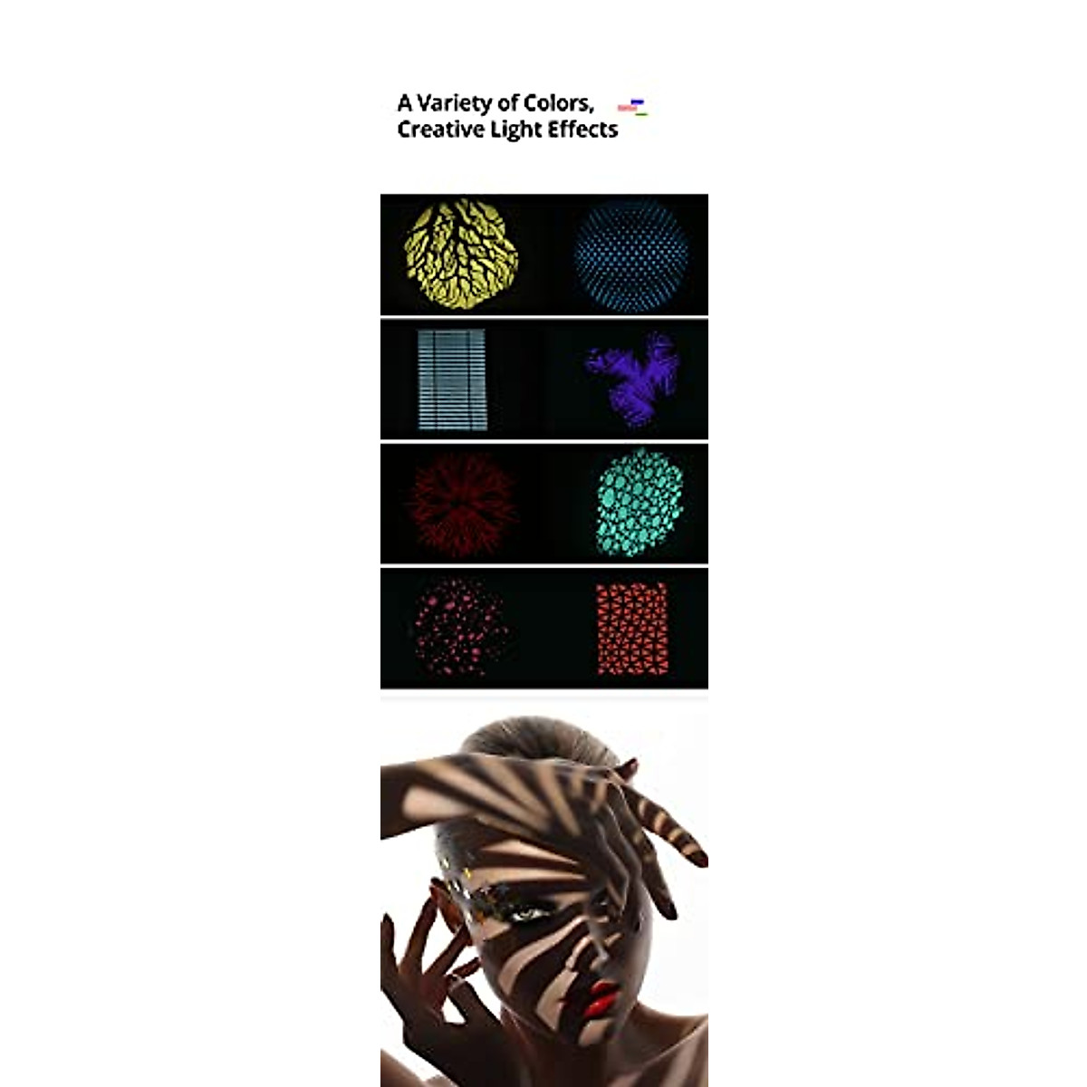 AMBITFUL AL-16 PRO Bowens Mount Split Focalize Conical Snoot Optical Condenser Art Special Effects Shaped Beam Light Cylinder with for Nikon AI Lens Adapter