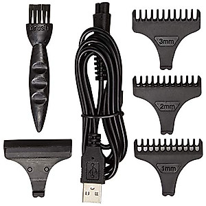 4MAS Precision Beard Trimmer (Pumas) Great for Barbers and Stylists (Black and Green)