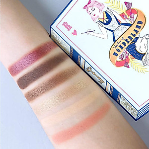 READY TO SHINE Shades of Wonderland Blush and Eyeshadow Palette - Highly Pigmented Shimmer Matte - Smooth With Moisturizing Jojoba Oil - Vegan and Cruelty Free - For All Skin Types