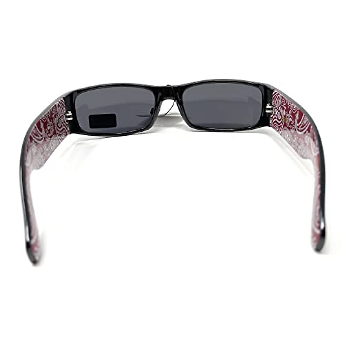 Locs Mens Hardcore Gangster Sunglasses Bandana Print BLACK/RED