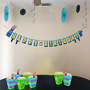 Video Game Party Banner for Nite Video Game Party Supplies for Boys Video Game Party Banner Favors Kids Birthday Decorations