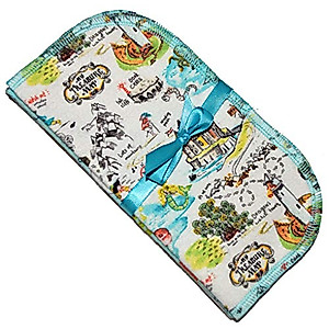 2 Ply Printed Flannel 8x8 Inches Set of 5 Little Wipes Pirates and Pals