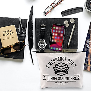 TOBGB Funny ED ER Nurse Gift Emergency Nurse Bag Emergency Room Nurse Makeup Bag Funny Nurse Gift ICU Nurse Gift (Emergency Dept Bag)